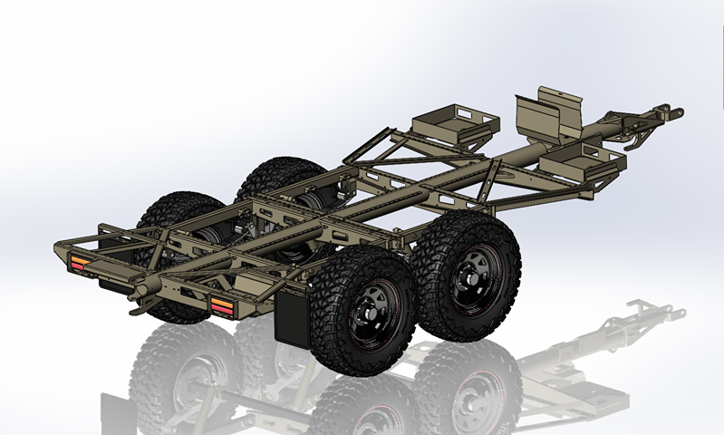 Heavy Duty - Off Road Tandem Trailer Chassis R.A.S.V 4-4