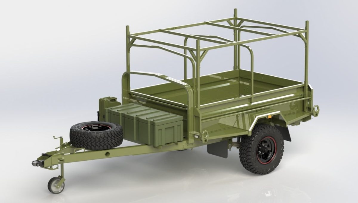 Single Axle Off Road Box Trailer