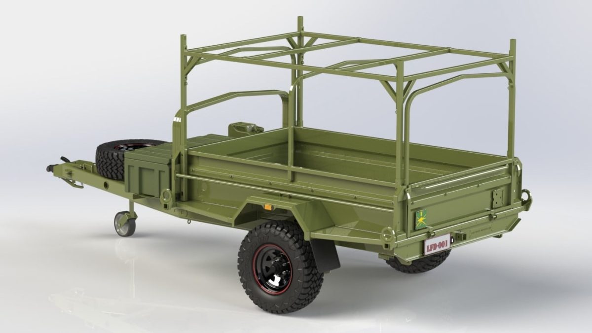 Single Axle Off Road Box Trailer