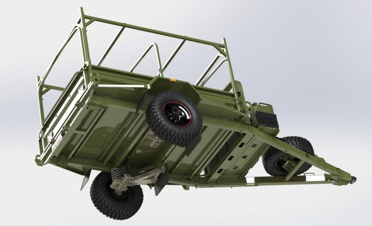 Single Axle Off Road Box Trailer