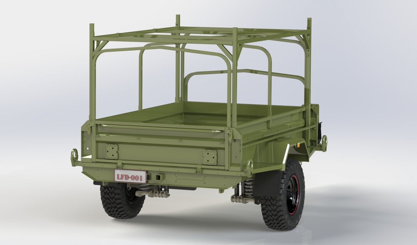 Single Axle Off Road Box Trailer