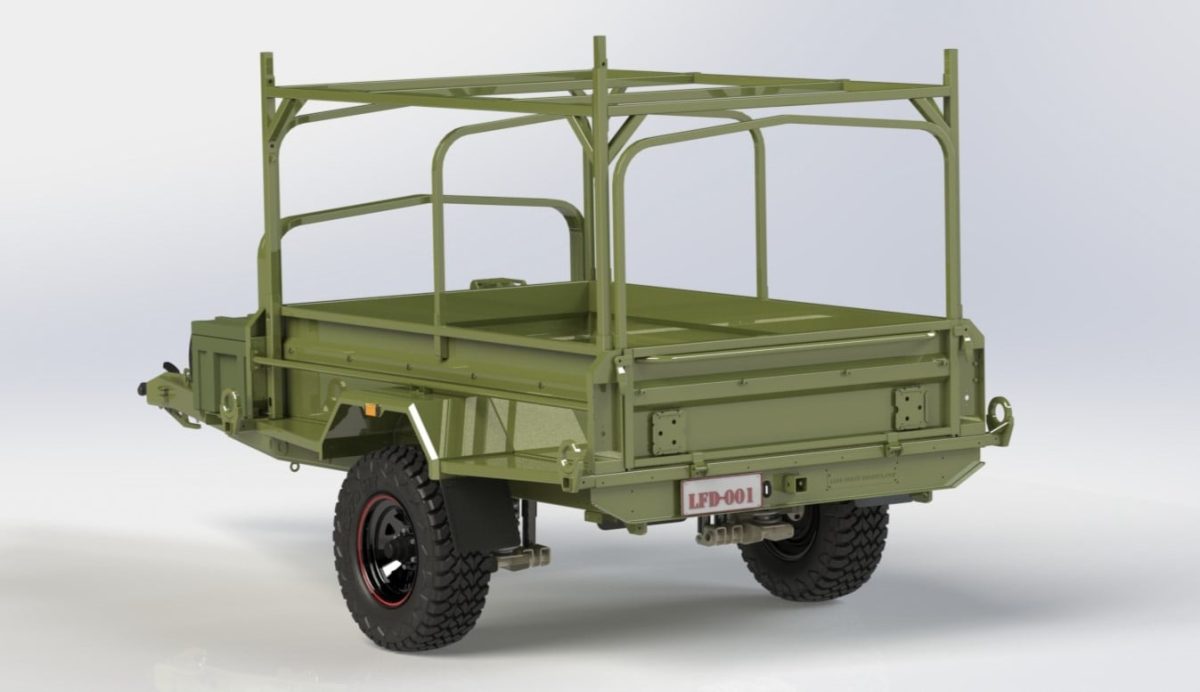 Single Axle Off Road Box Trailer